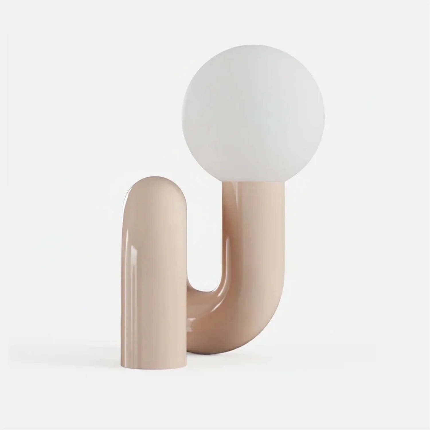 Curl Lamp 16-inch 1-Light Contemporary Neotonic Table Lamp with Pink ...