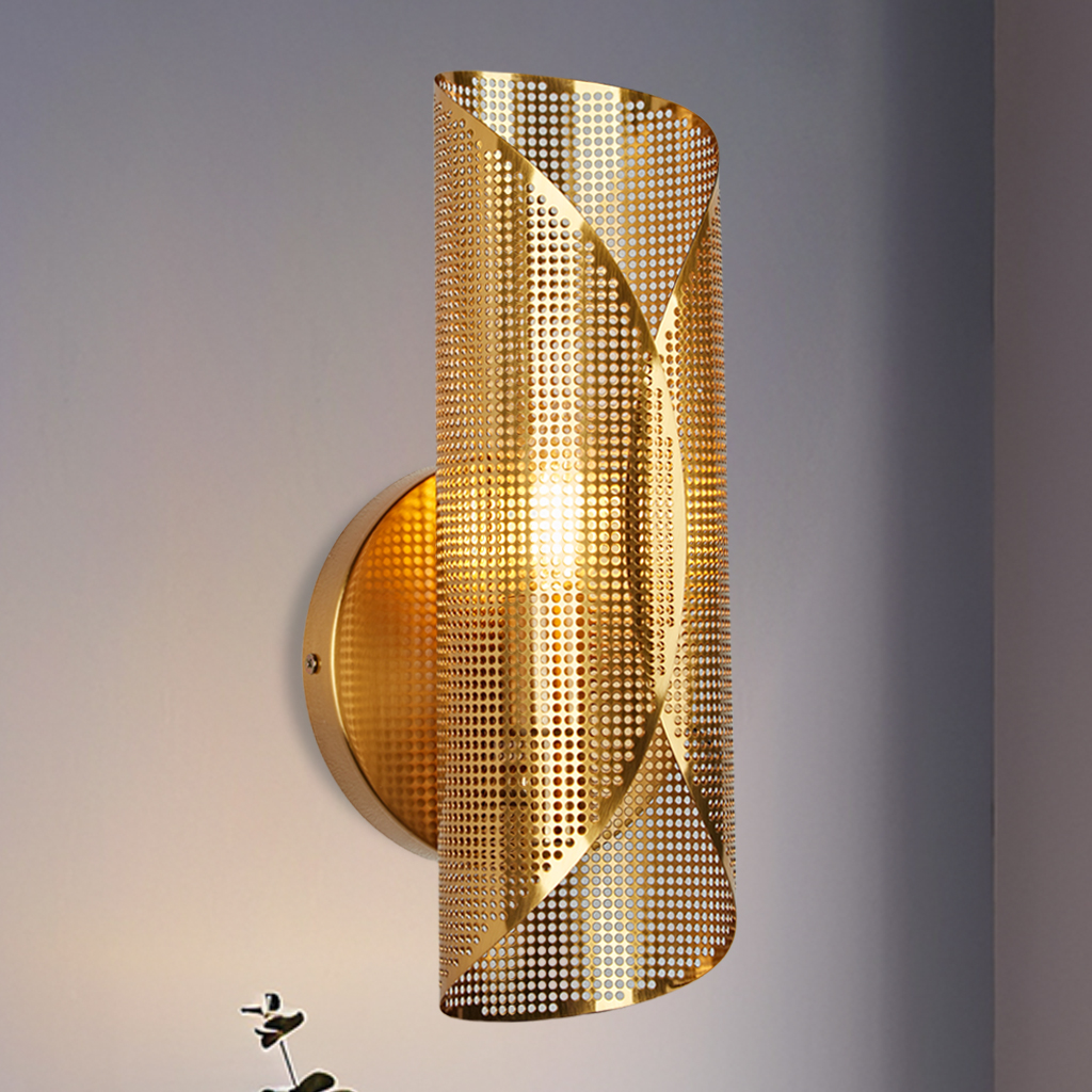 Curl Perforated Sconce (1- Light) - Walmart.com