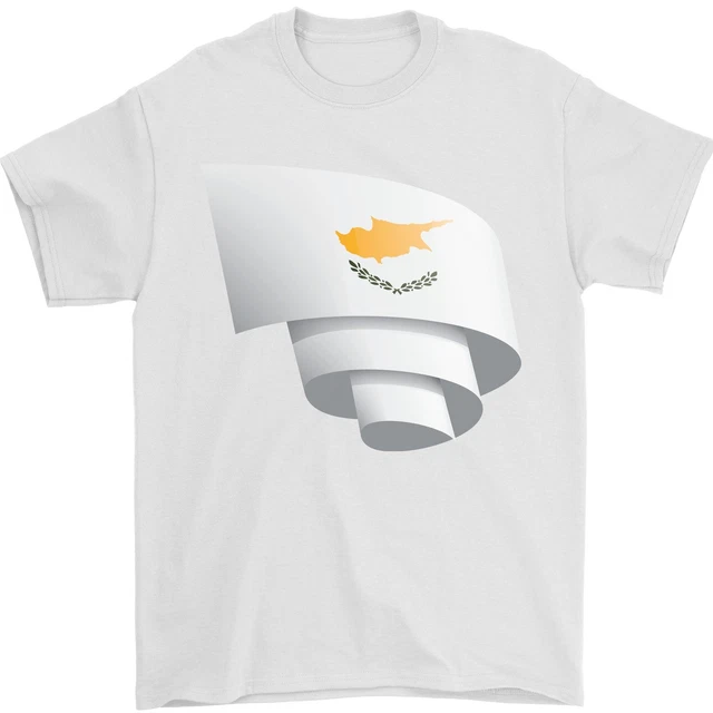 Curled Cyprus Flag Cypriot Day Football T-Shirt - Walmart.com