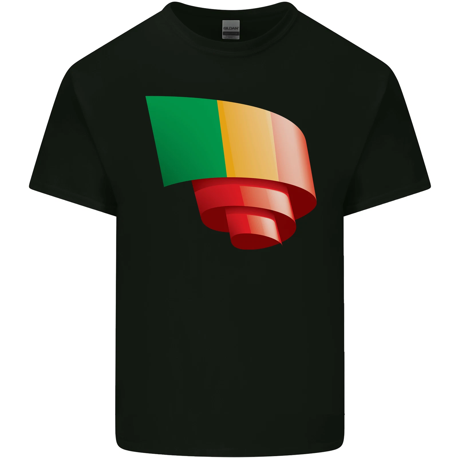 Curled Mali Flag for a Malian Day Football and Patriotic and Pride ...