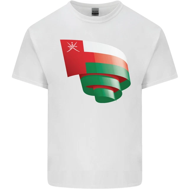 Curled Oman Flag Omani Day Football T-Shirt - Walmart.com