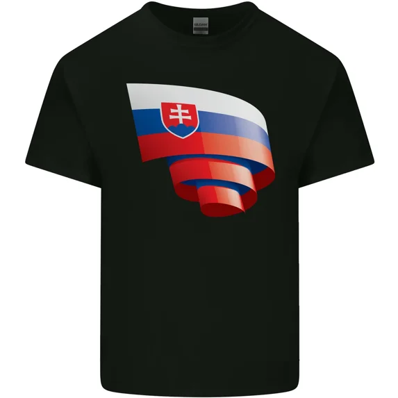 Curled Slovakia Flag For Slovakia National Pride Day Soccer Unisex T ...