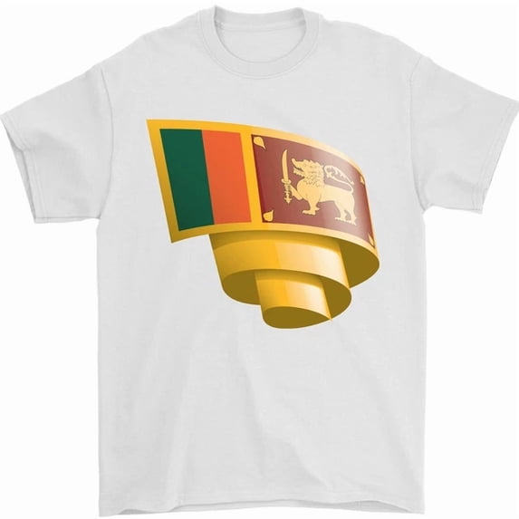 Curled Sri Lankan Flag Sri Lanka Day Football T-Shirt - Walmart.com