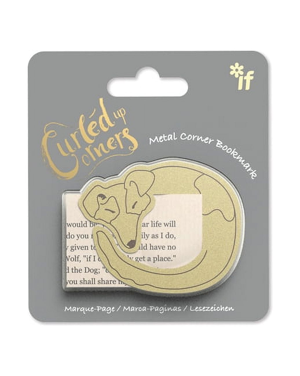 Curled Up Corners Bookmark Drowsy Dog (Other) - Walmart.com