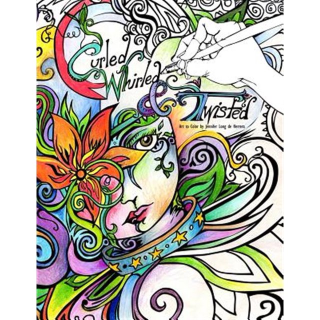 Curled, Whirled & Twisted: A Coloring Book - Walmart.com