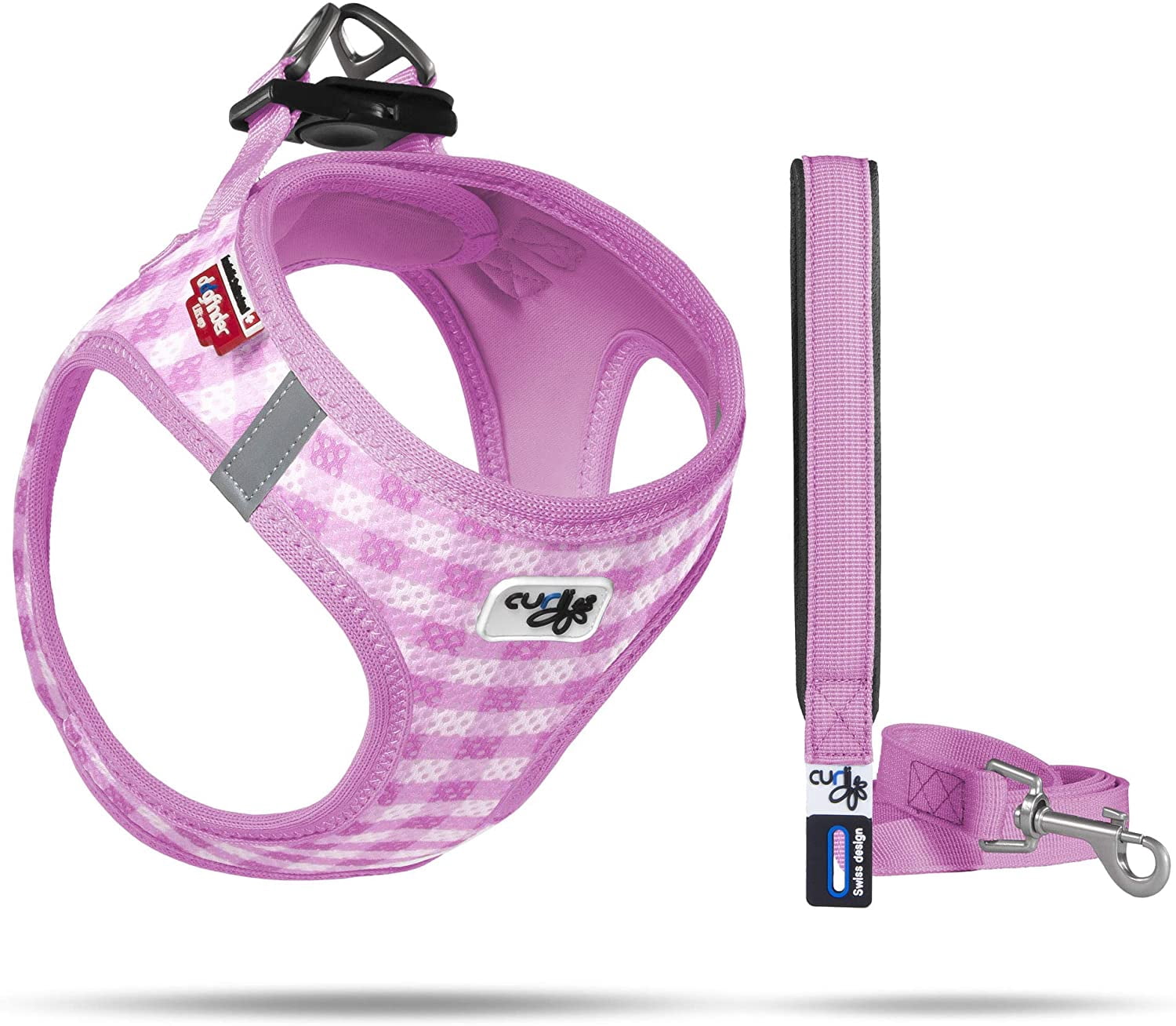 Curli Puppy Harness Vest Air Mesh with Lead - Walmart.com