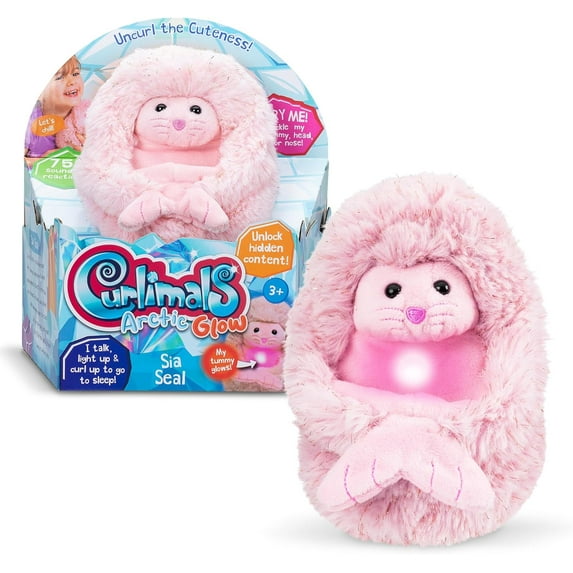 Curlimals Arctic Glow - Sia The Seal - Interactive Plush - Walmart.com
