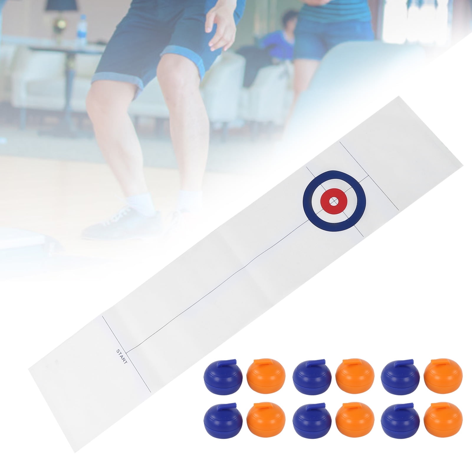 Curling Game for Family, Portable Tabletop Set , Foldable Tabletop ...