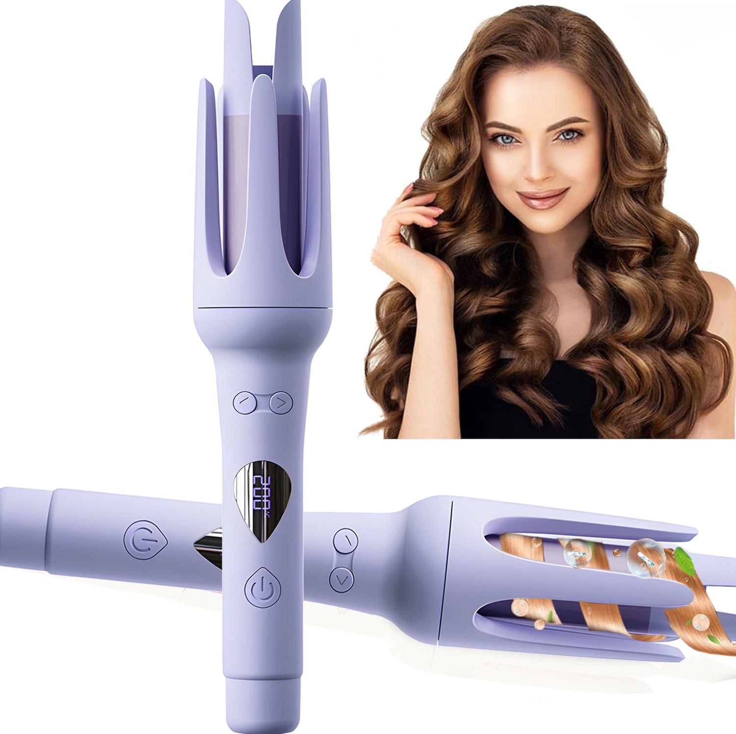 Morfone Automatic Curling Iron, Professional Automatic Hair Curler with ...