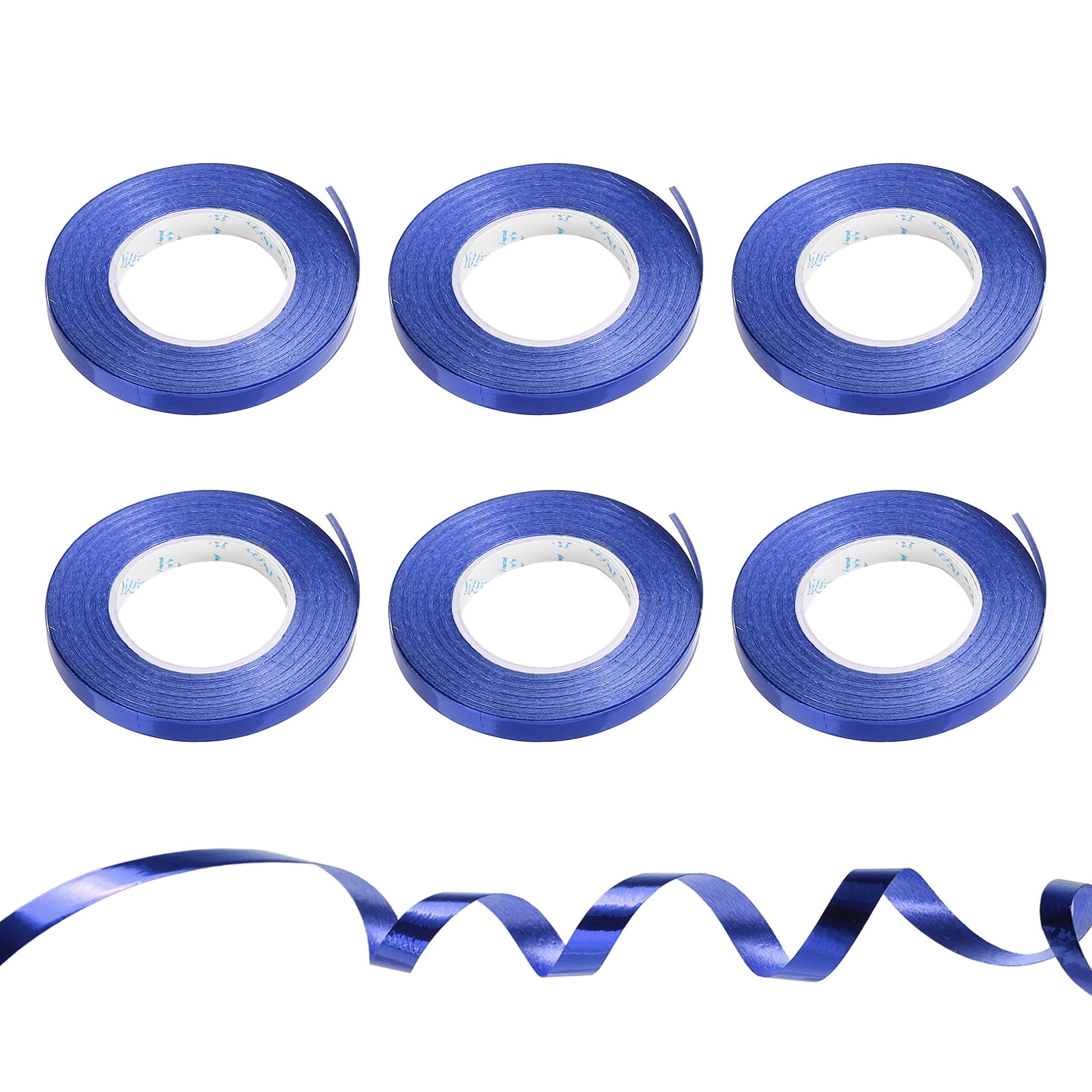 Curling Ribbon Crimped Balloon String Metallic 3/16" 11 Yards 6 Roll ...