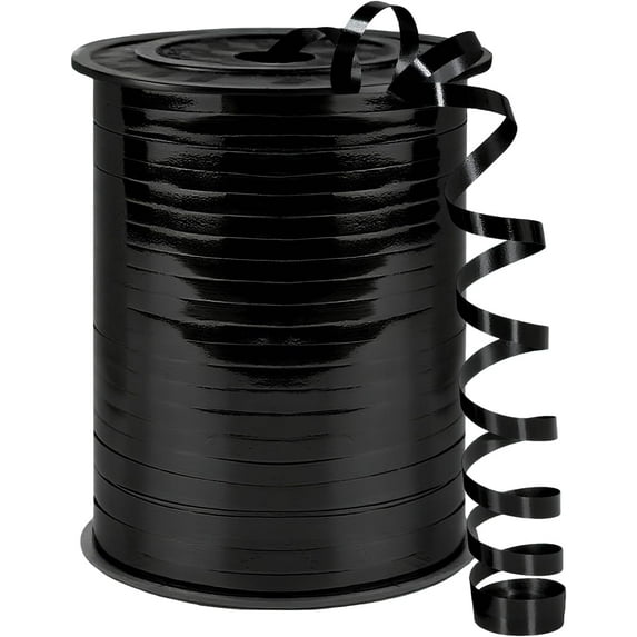 Curling Ribbon, Shiny Black Ribbon, Balloon String, Party Decoration ...