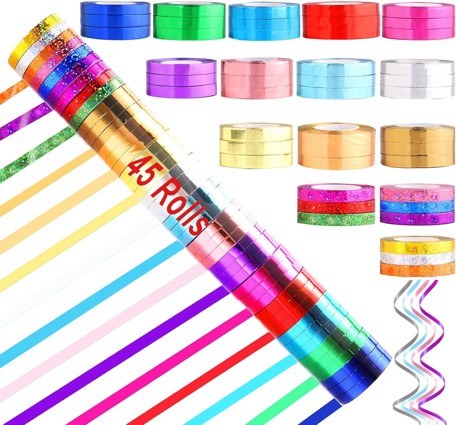 Curling Ribbons for Crafts Bows Present Wrapping Florist Wedding Party ...