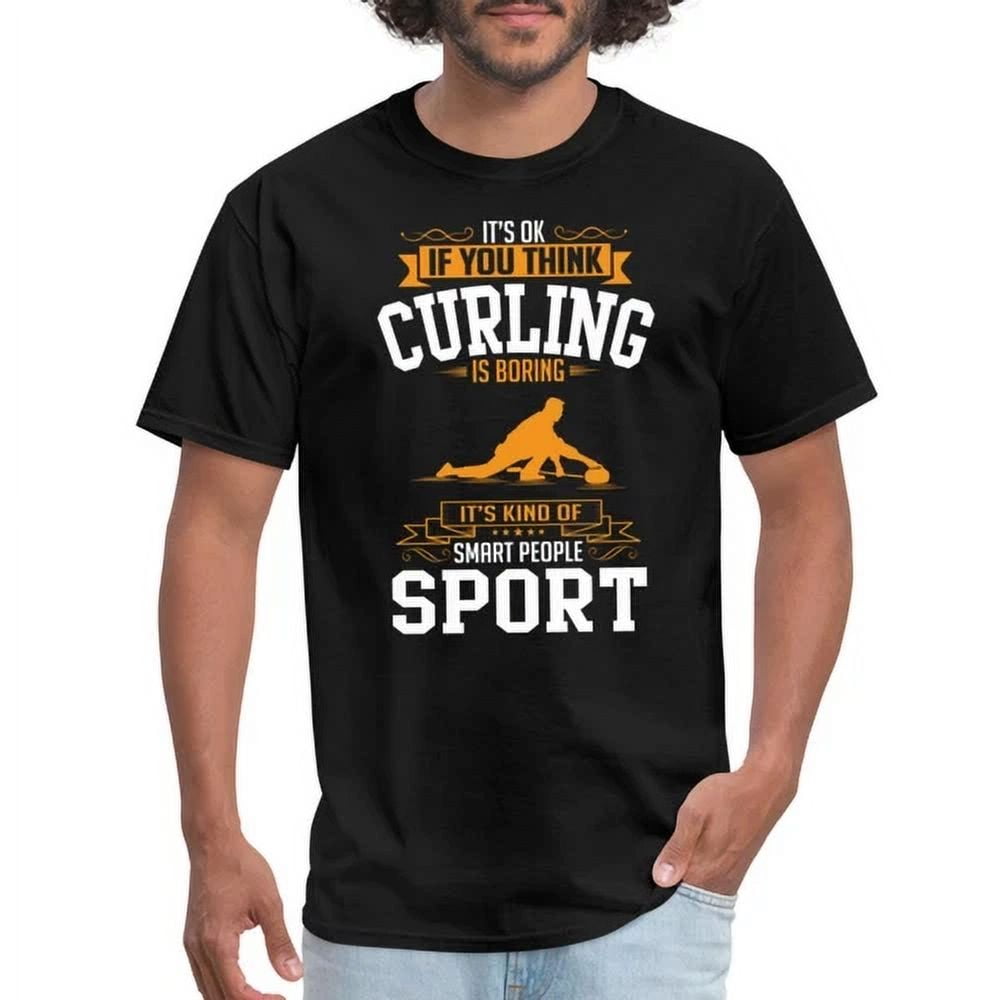 Curling Smart People Sport Funny Quote Men's T-Shirt - Walmart.com