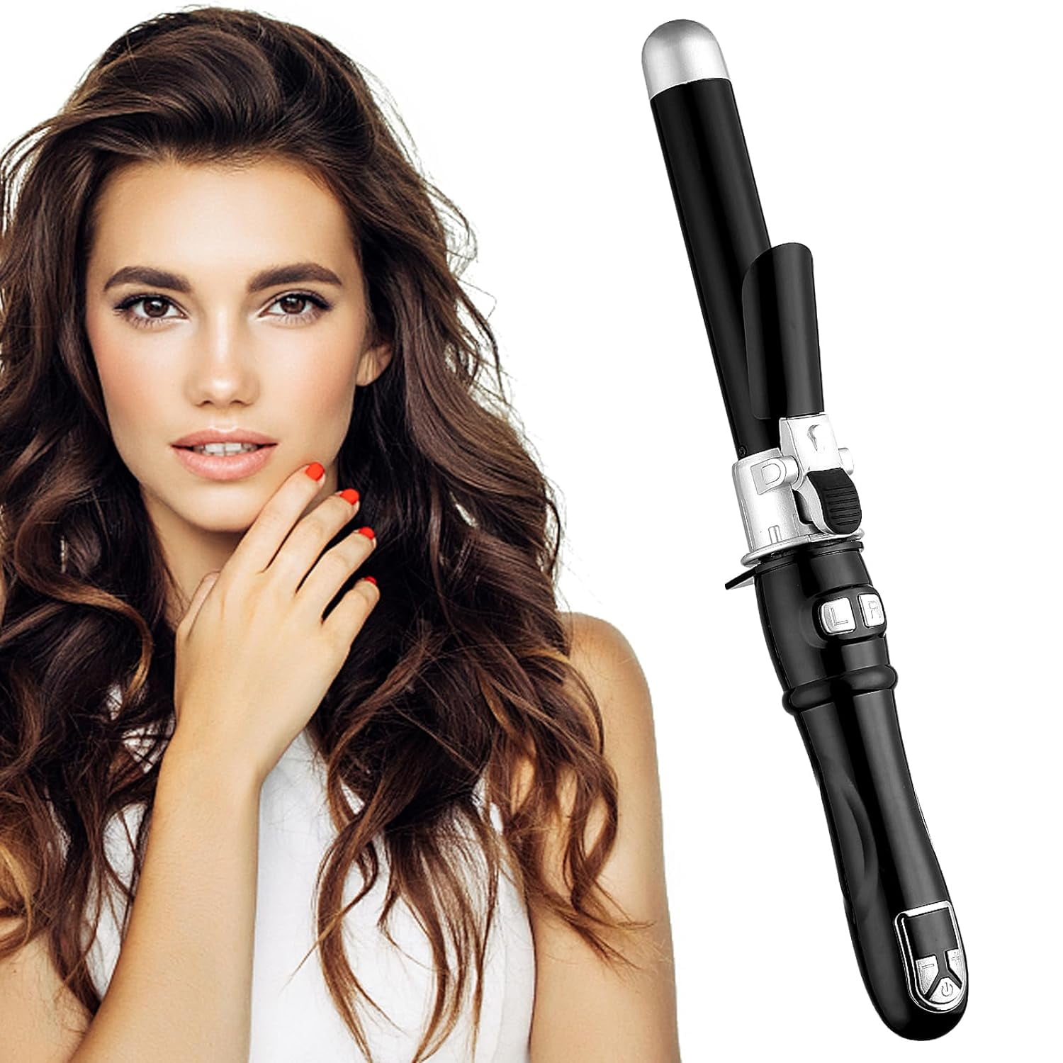 Curling Wand Automatic Curling Iron Automatic Hair Curler Rotating ...