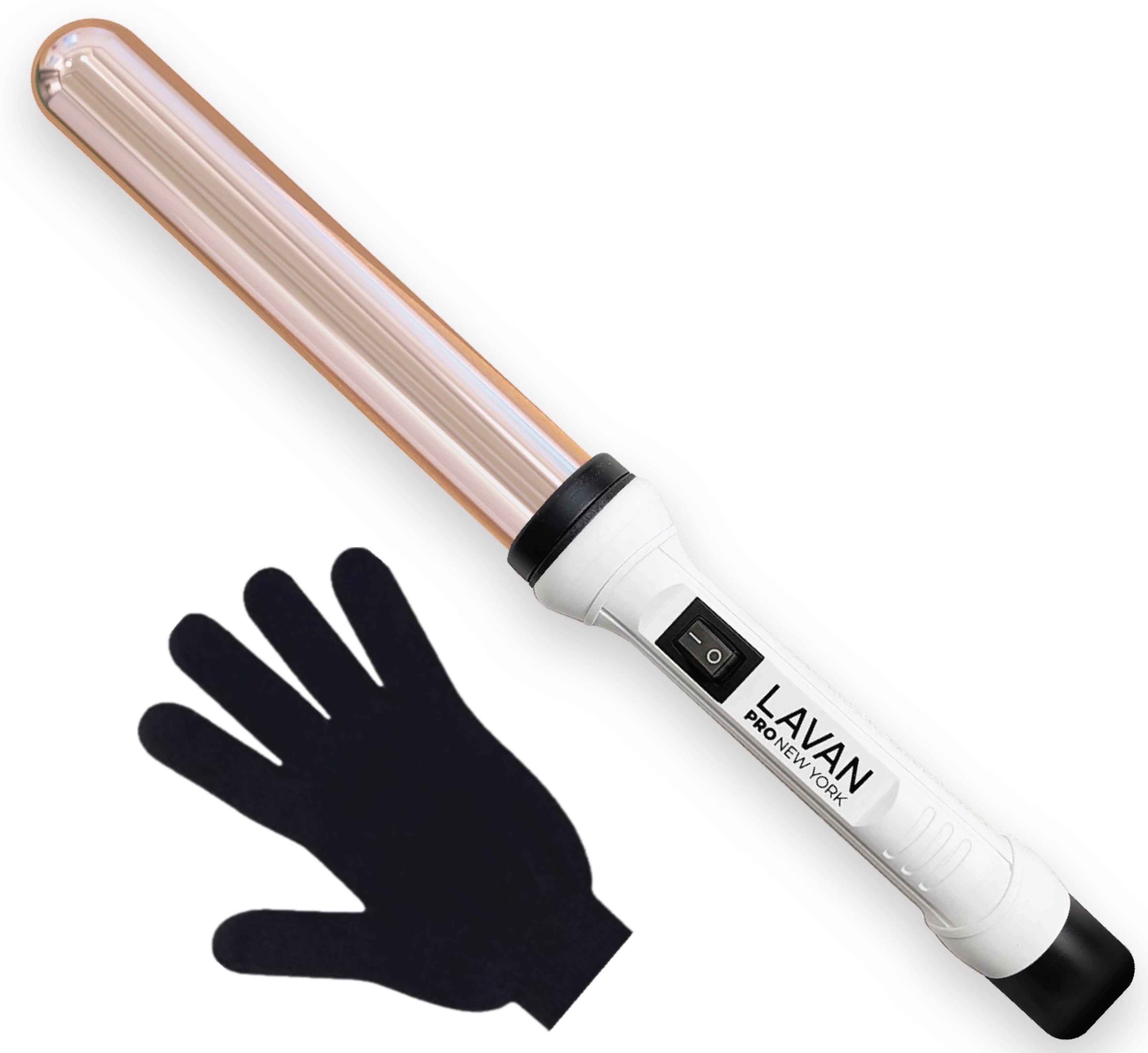 Curling Wand Ceramic Titanium with Glove | Titanium Curling Wand ...