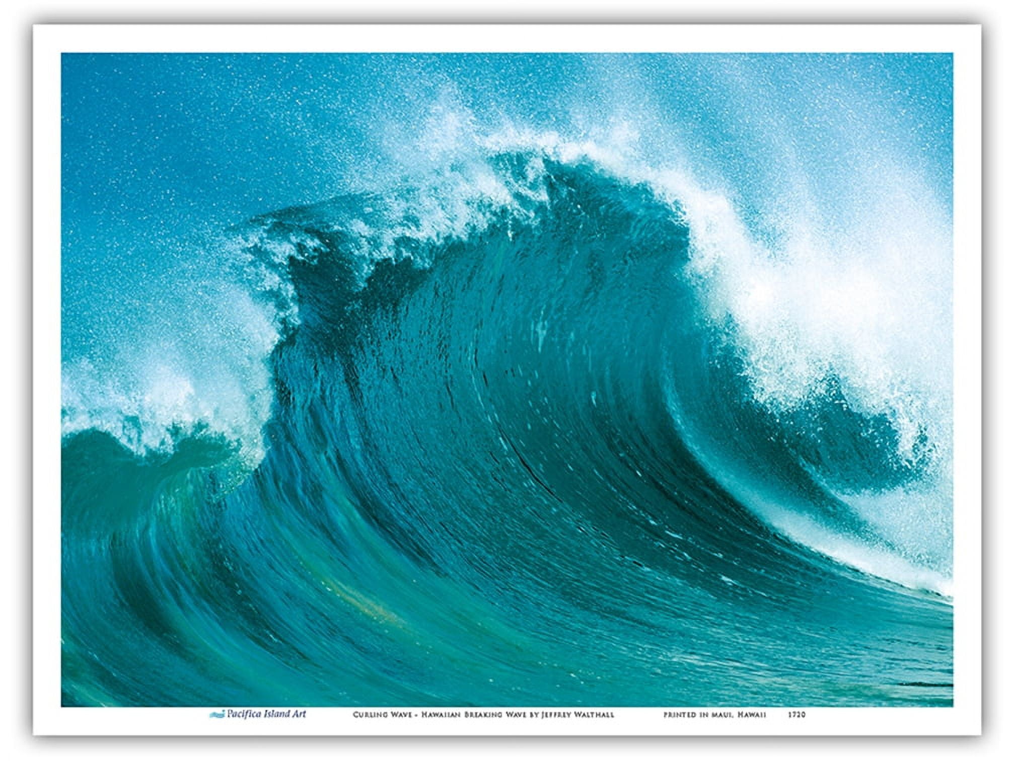 Curling Wave - Hawaiian Breaking Wave - Hawaii - From an Original Color ...