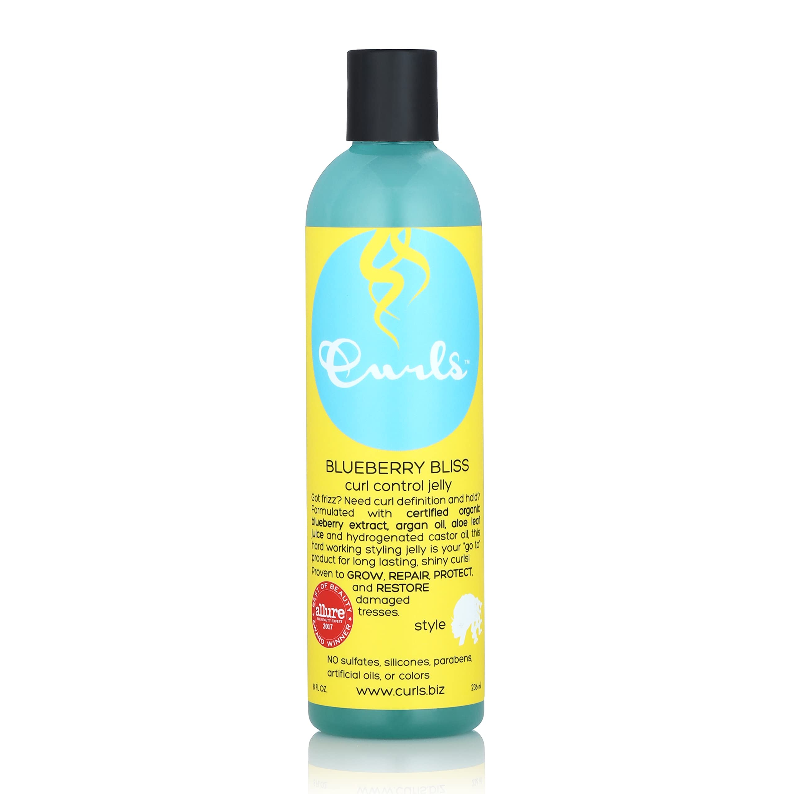 Curls Blueberry Bliss Control Jelly - 8 oz, Define & Defrizz, Wash and ...