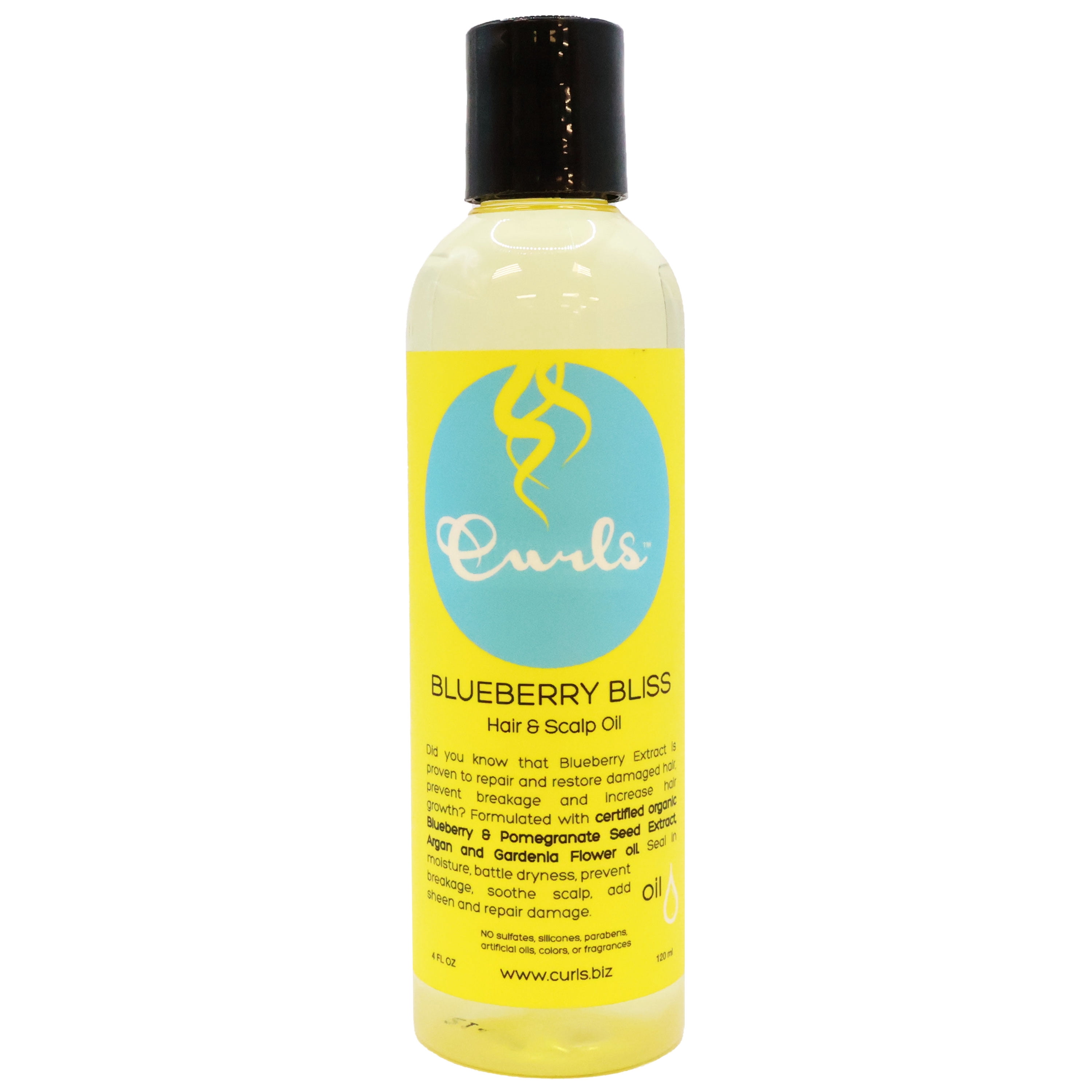 Curls Blueberry Bliss Hair and Scalp Oil 4 Oz., Pack of 3 - Walmart.com