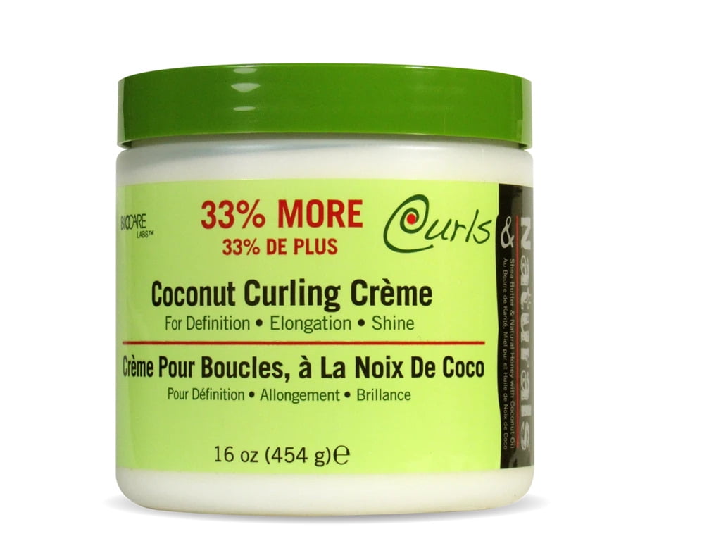 Curls & Naturals Coconut Curling Creme with Shea Butter, Natural Honey ...