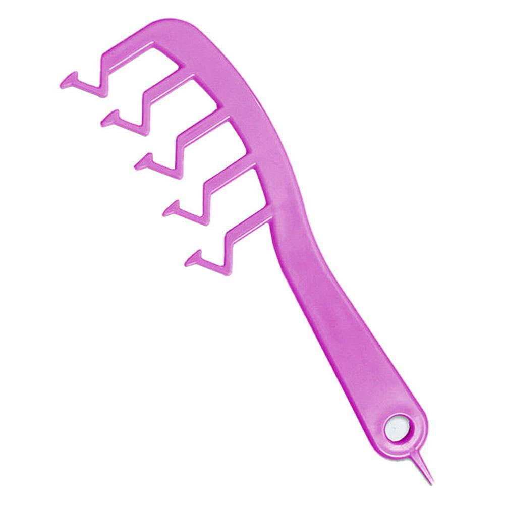 Curly Bangs Styling Puff Hairdressing Comb Z shape Hair Slit Comb Salon ...