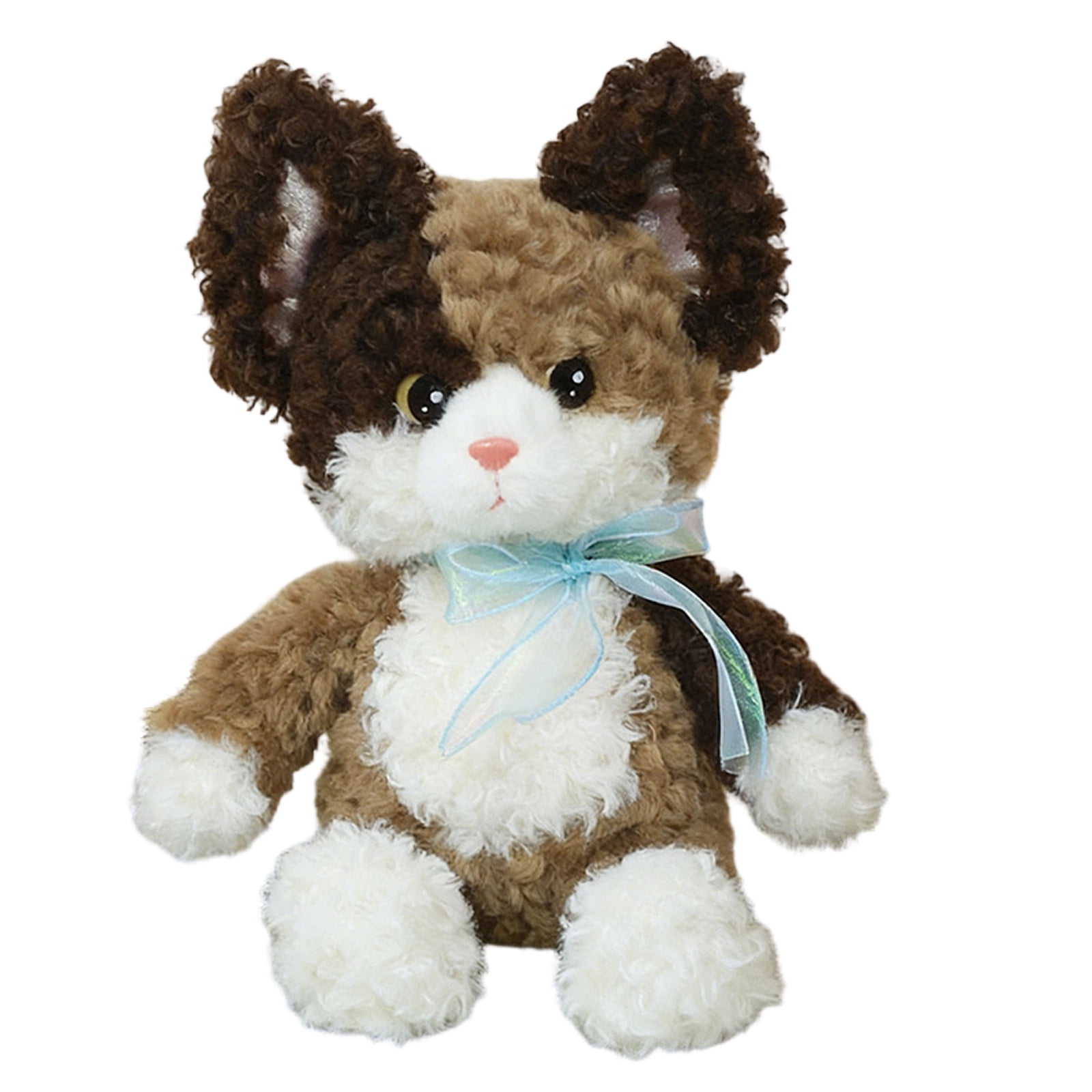 Curly Cat Plush Toy Soft Stuffed Animal Hugging Pillow with PP Cotton ...