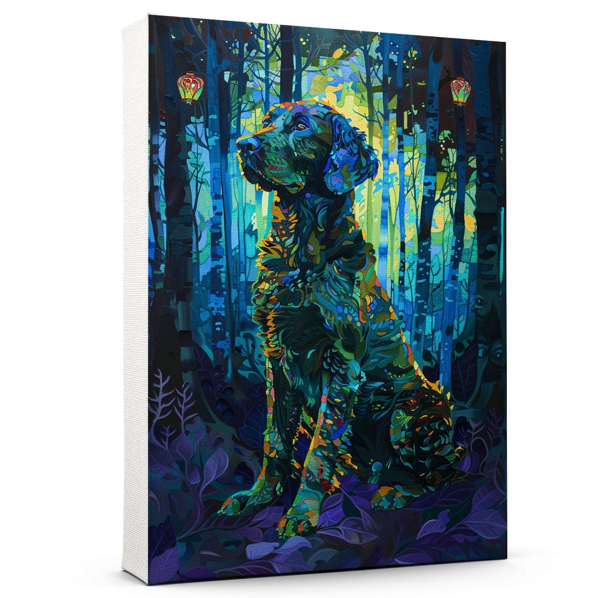 Curly Coated Retriever Dog Poster Unframe Wall Art & Decor , Curly ...