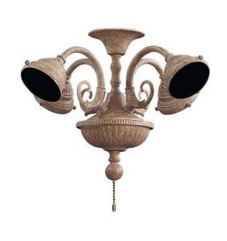 Curly Cue Four Light Branched Universal Ceiling Fan Light Kit Finish ...