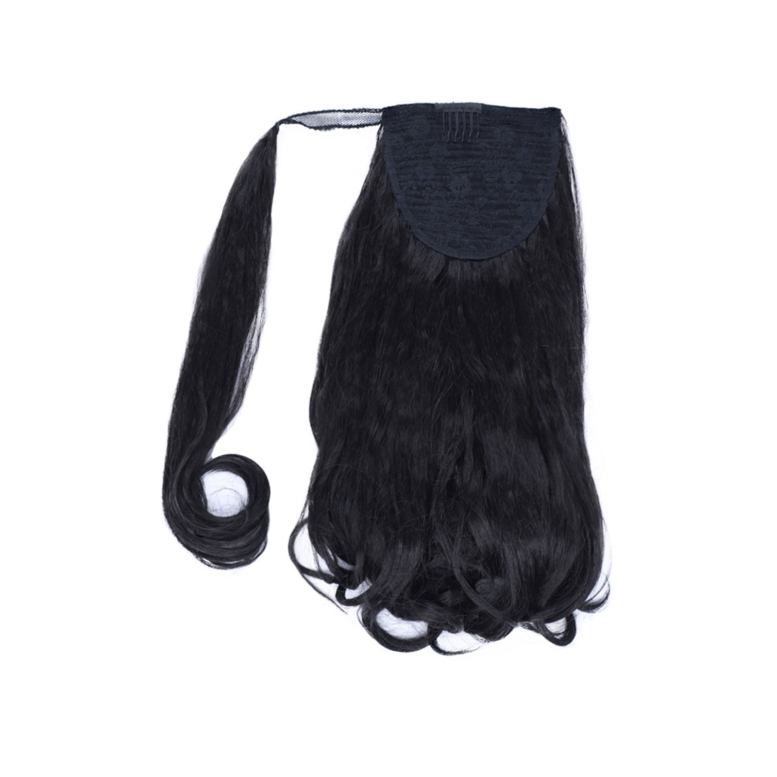 Curly End Synthetic Ponytail Extensions Wrap-Around Ponytails for Women ...