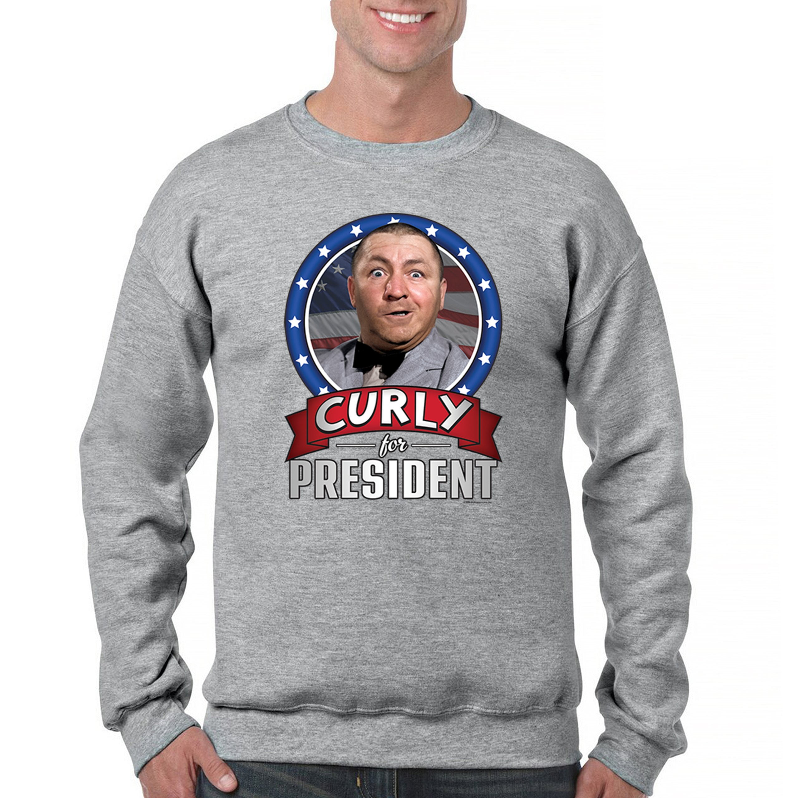 Curly For President Sweatshirt The Three Stooges Funny American ...