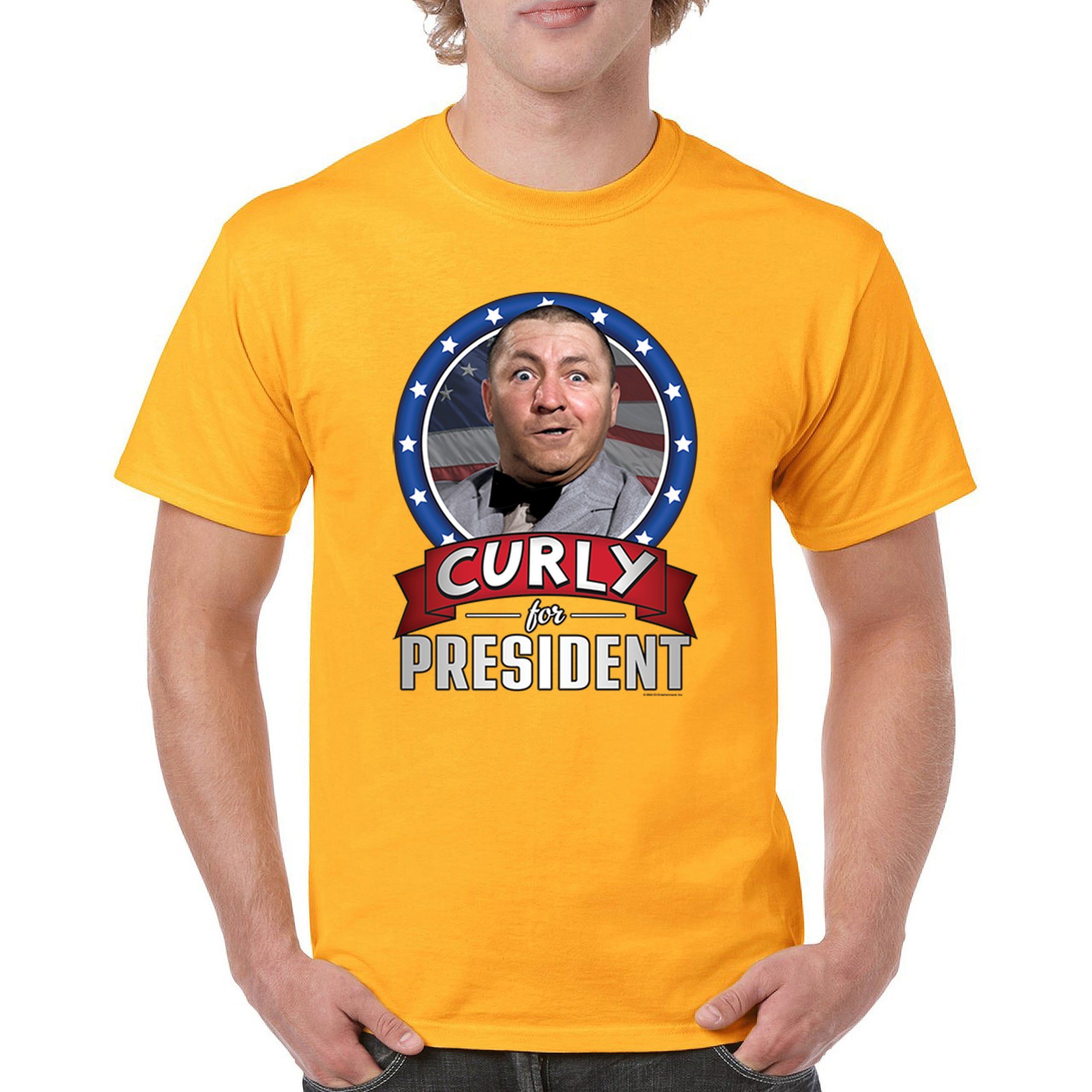 Curly For President T-shirt The Three Stooges Funny American Slapstick ...