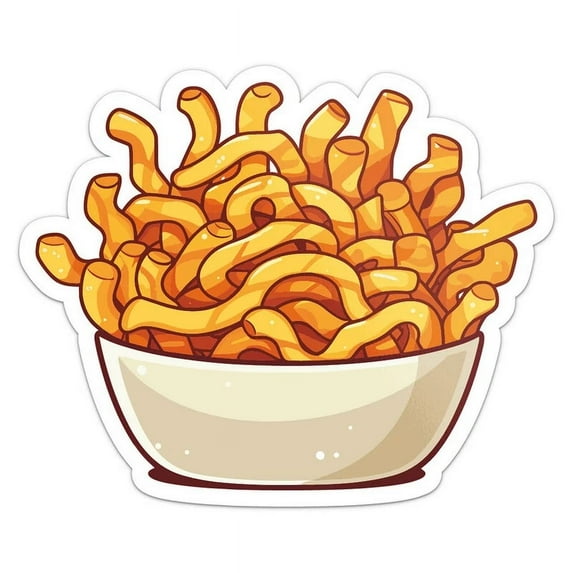Curly Fries Sticker Phone Decal Water Bottle Stickers Car Decals ...