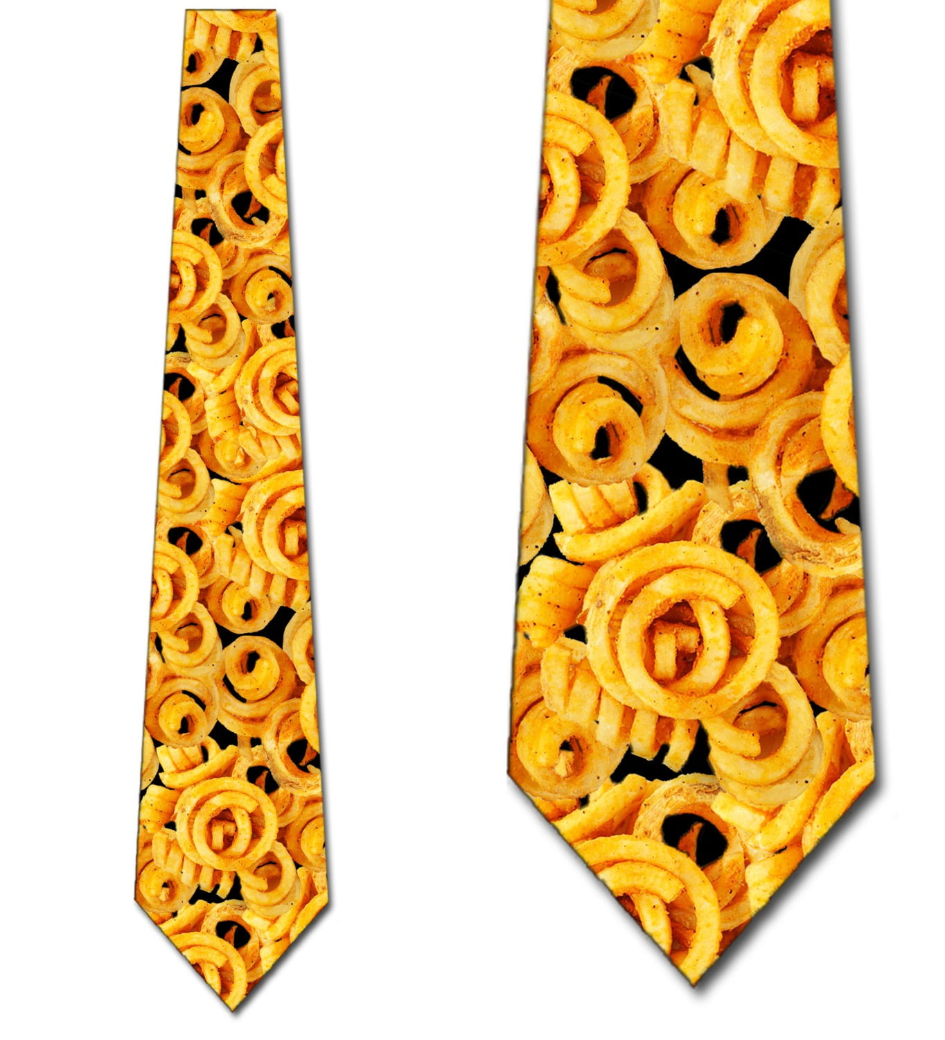 Curly Fry Ties Fast Food Neckties French Fries Tie by Three Rooker ...