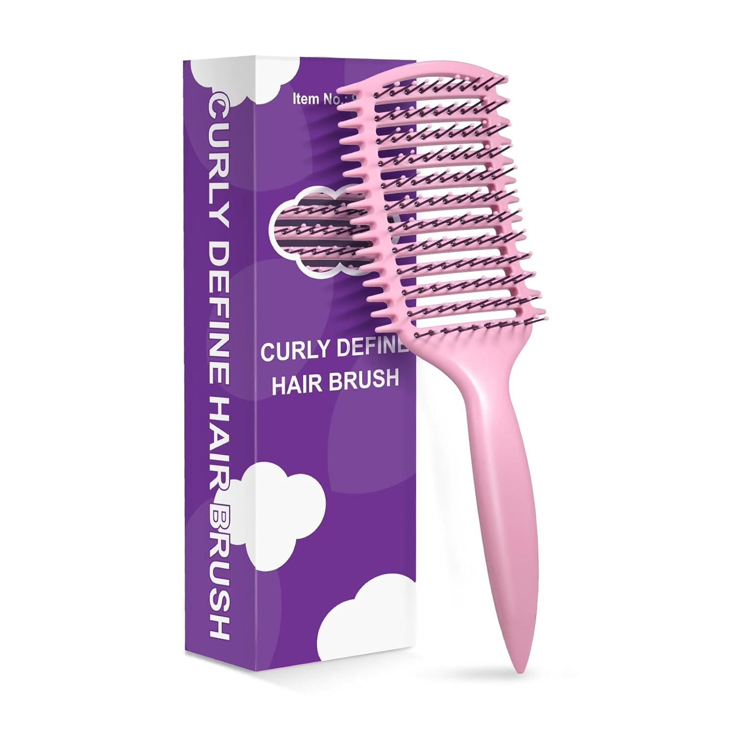 Curly Hair Brush & Curl Defining Brush – Easily Detangles Knots with ...