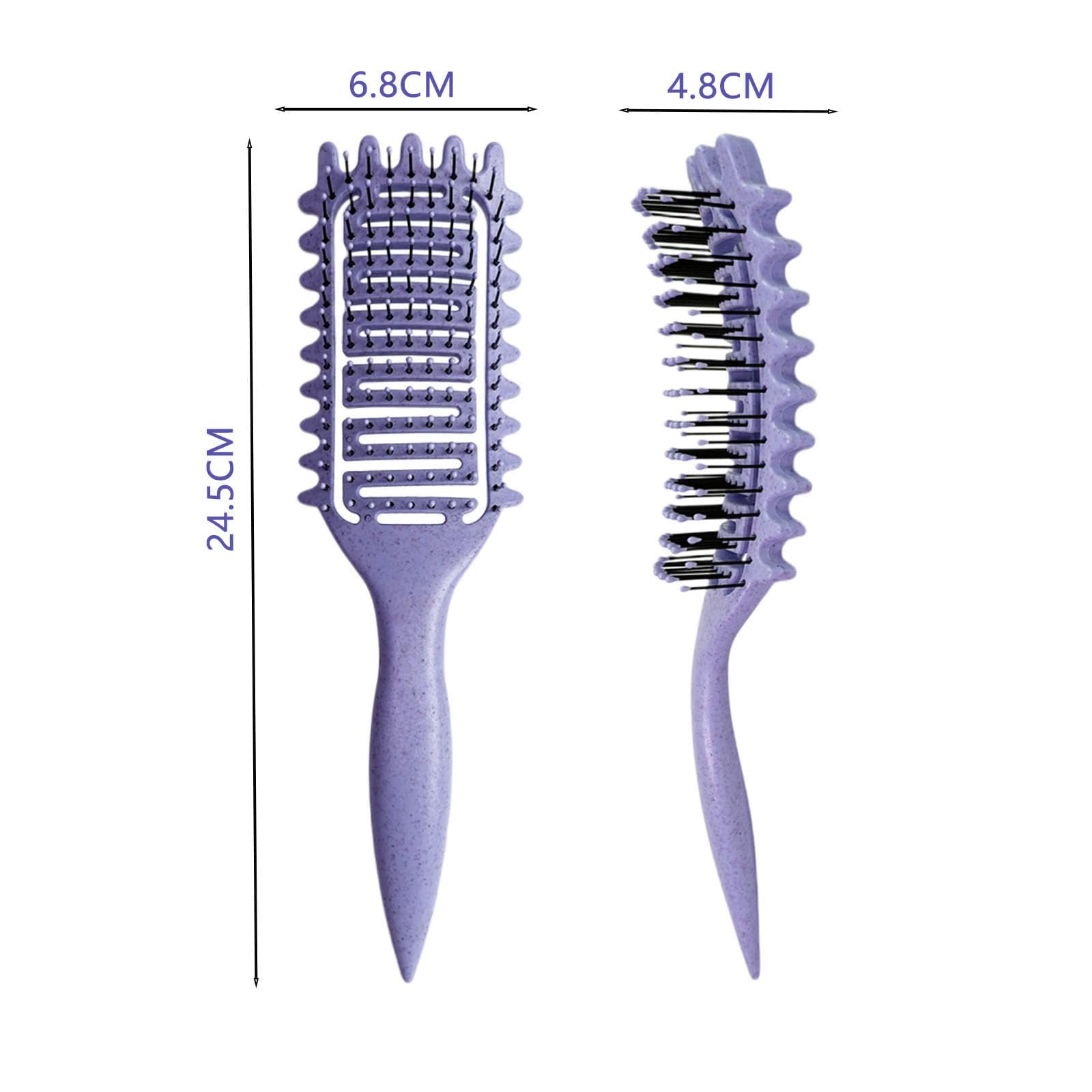 Curly Hair Brush Hollow out Curl Define Styling Brush Beard Comb ...