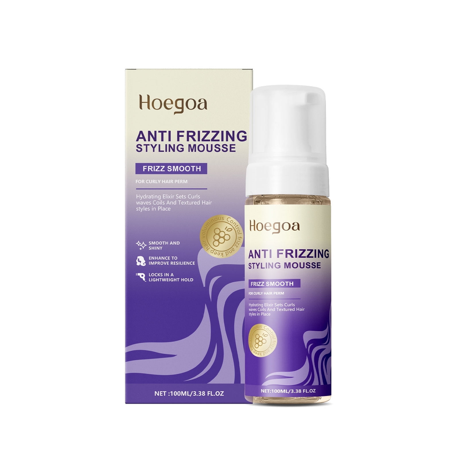 Curly Hair Fullness and Shaping Mousse, with a Lustrous, Confident ...