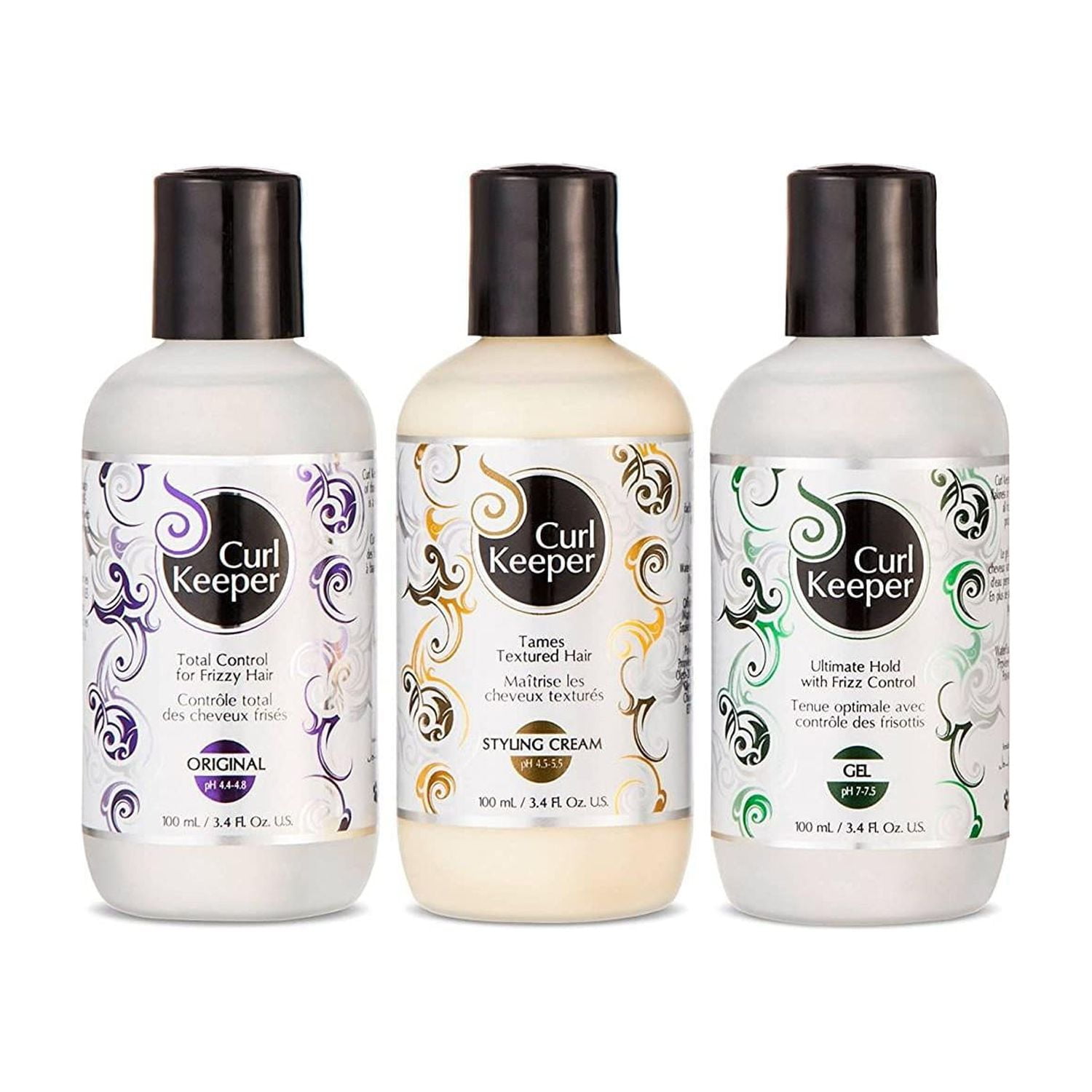 Curly Hair Solutions Curl Keeper Hair Shampoo And Cocktail Style Kit ...