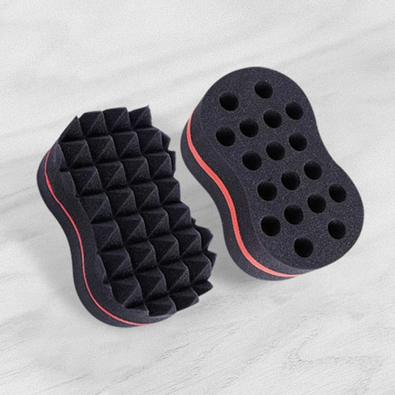 Curly Hair Sponge Brush for Natural Afro Locs Curls Reusable Portable ...