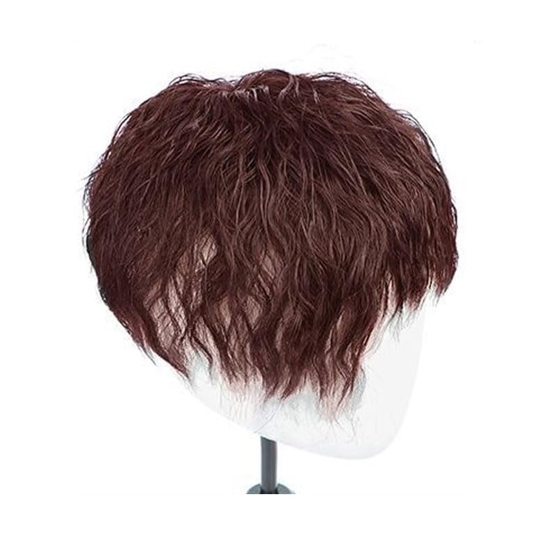 Curly Hair Toppers for Women Real Hair Crown Topper Short Water Wavy ...