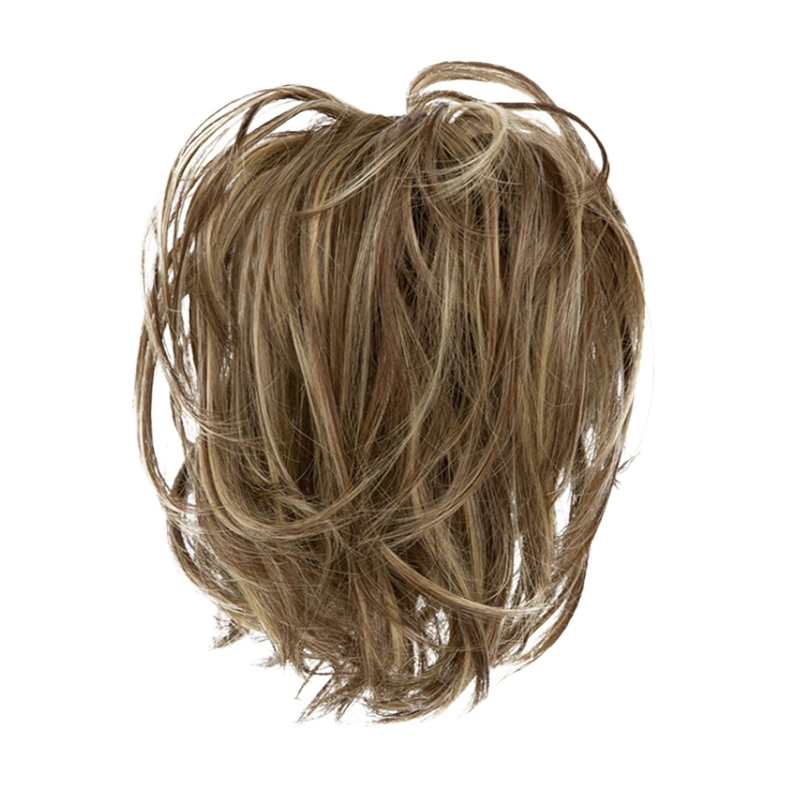 Curly Human Hair Wig Messy Hair Bun Hair Pieces Curly Synthetic Updo ...