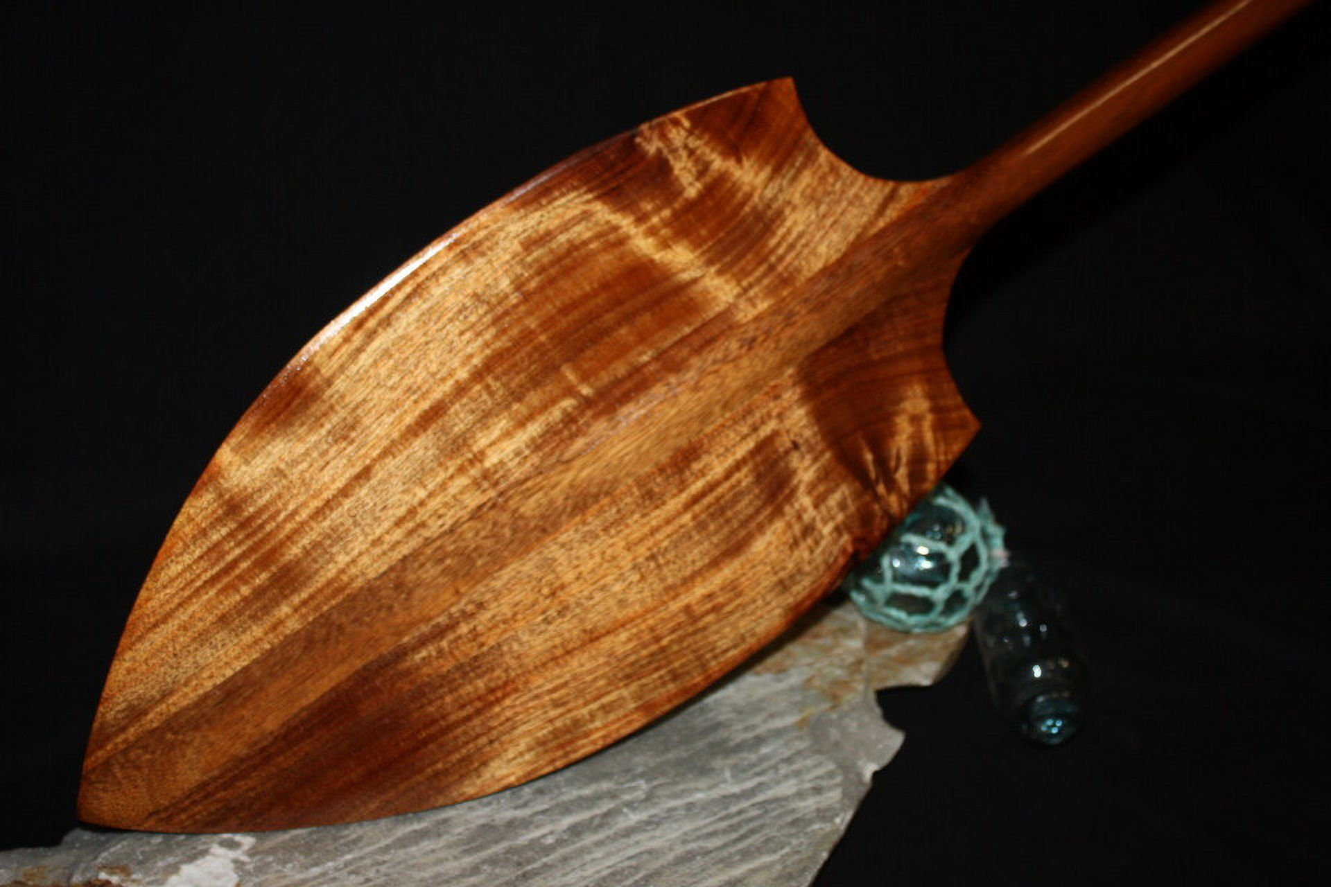 Curly Koa Alii Design Paddle 50" T-handle - Outrigger Canoe - Made in ...
