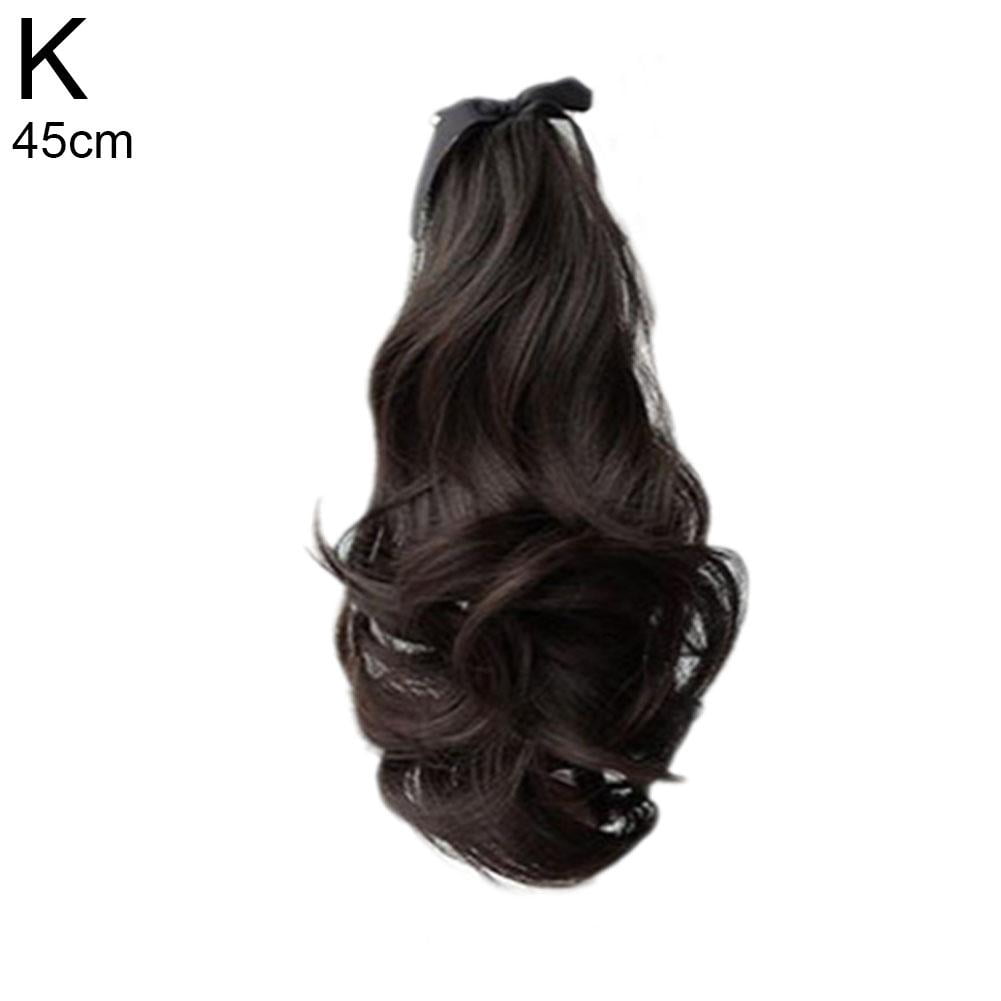 Curly Long Wavy Claw Ponytail Low Ponytail Ball Head Wig Daily Use Hot ...