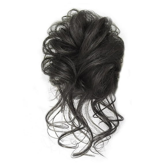 Curly Messy Bun Hair Piece Scrunchie Updo Ponytail-Hair Extensions Real ...