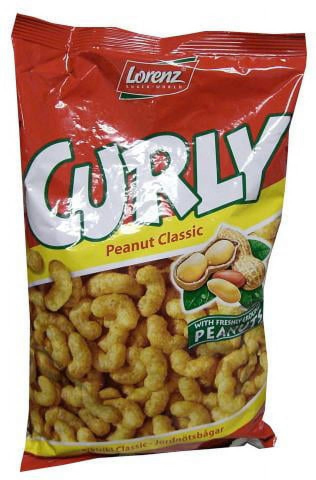 Curly Peanut Flavored Puffed Corn (Lorenz) 5.29 oz (150g) - Walmart.com