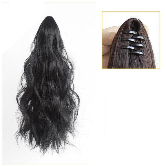Curly Ponytail Extensions Hairpiece Made of High Temperature Line, 40CM ...