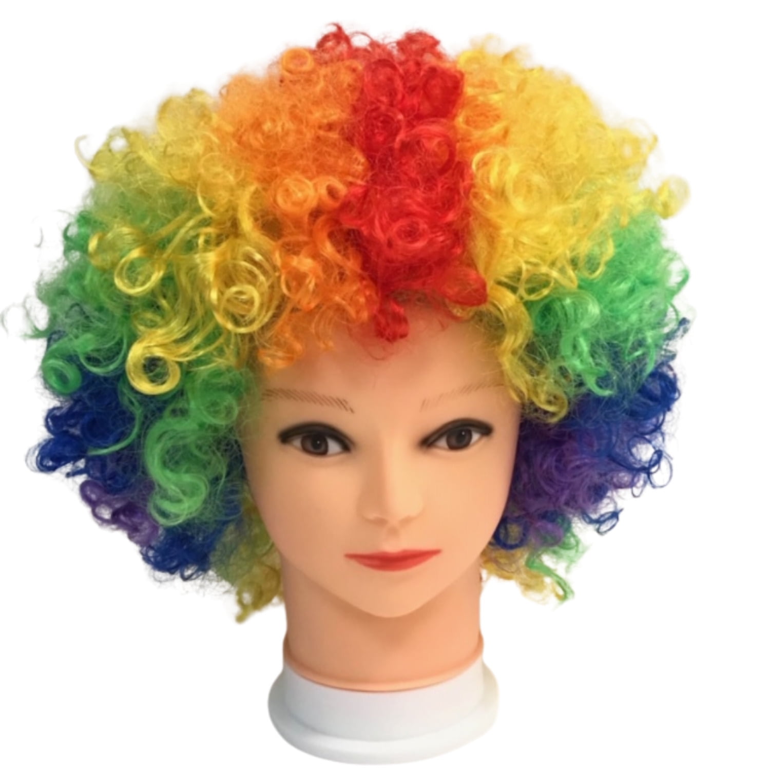 Curly Rainbow Clown Wig - Walmart.com