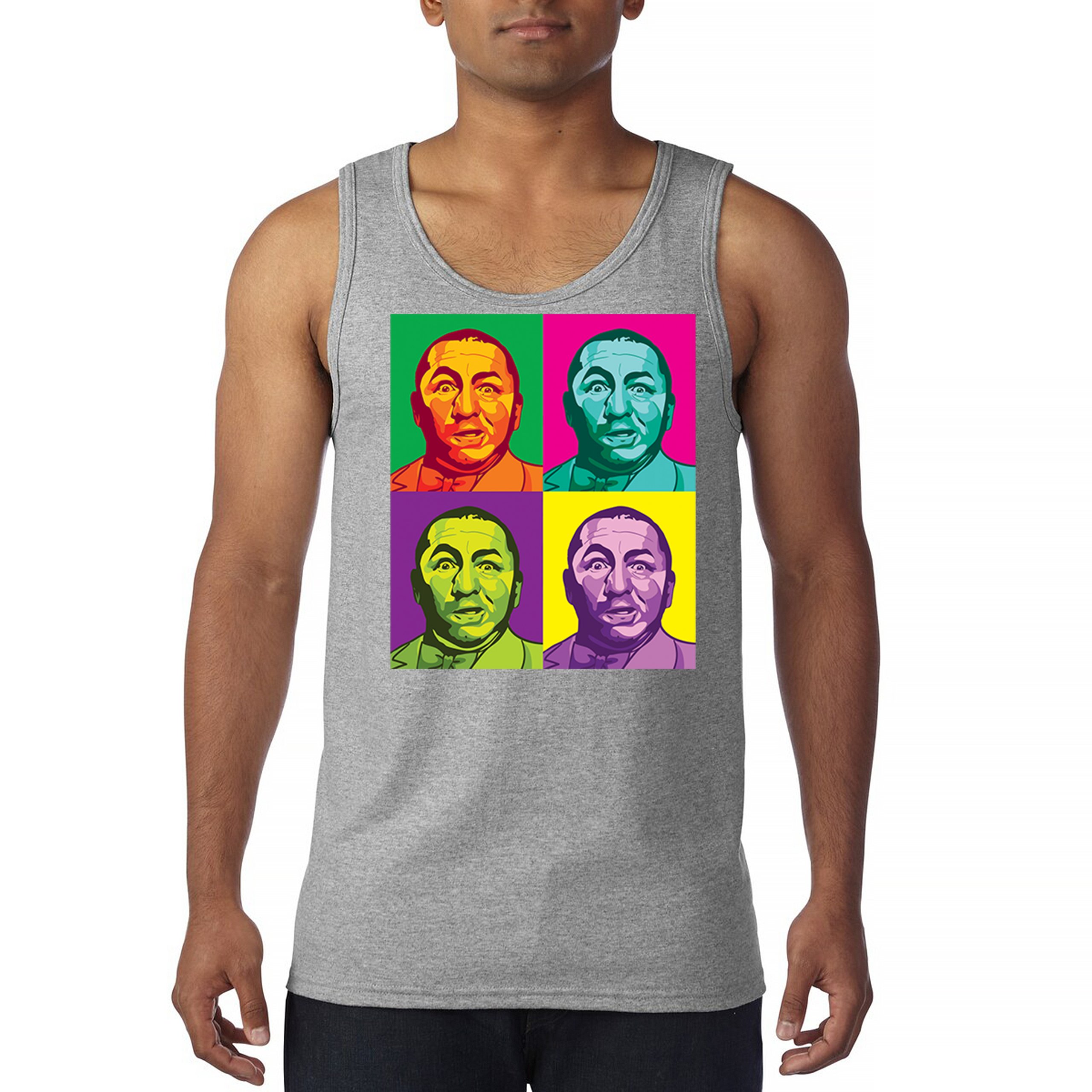 Curly Squared The Three Stooges Tank Top Funny American Legends 3 Moe ...