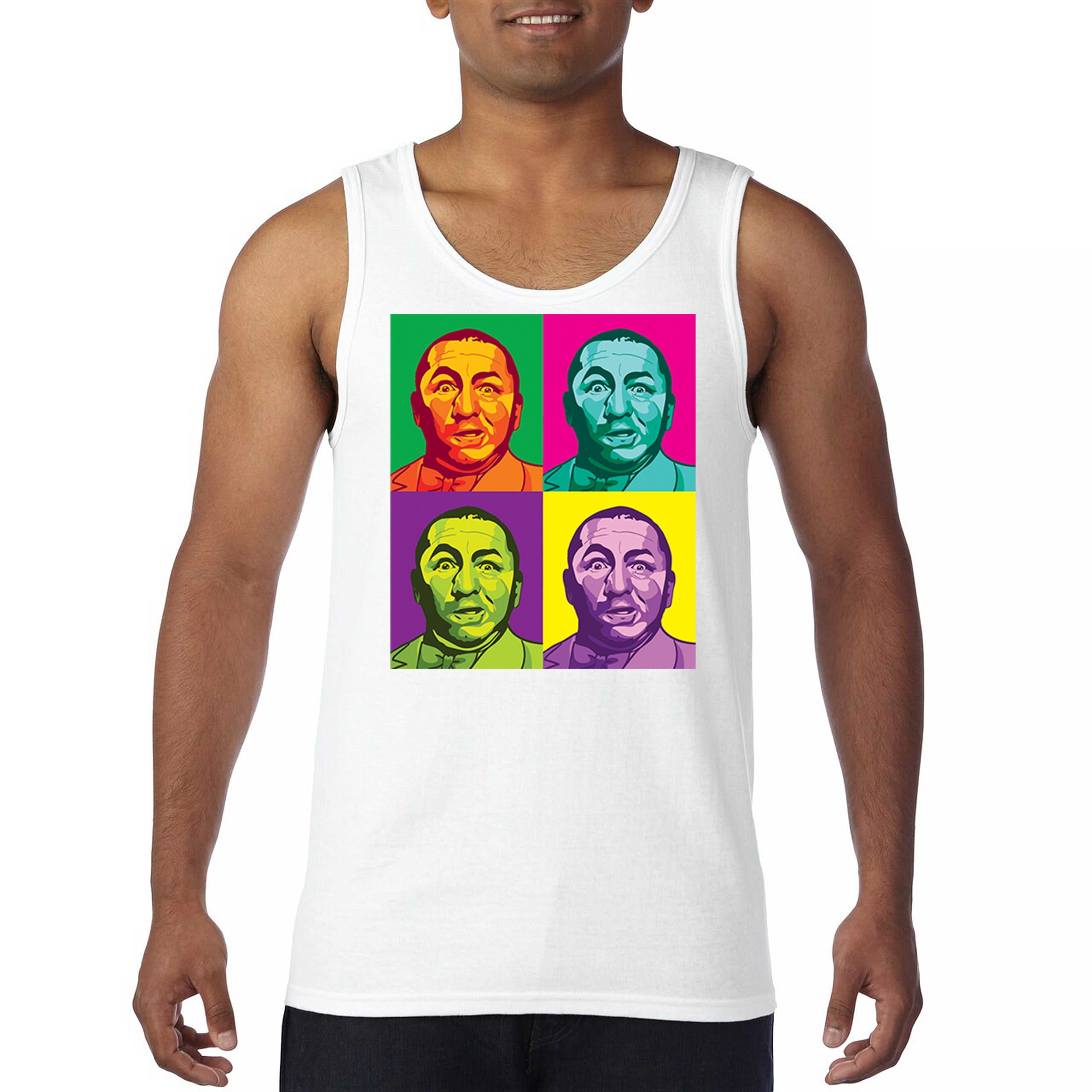 Curly Squared The Three Stooges Tank Top Funny American Legends 3 Moe ...