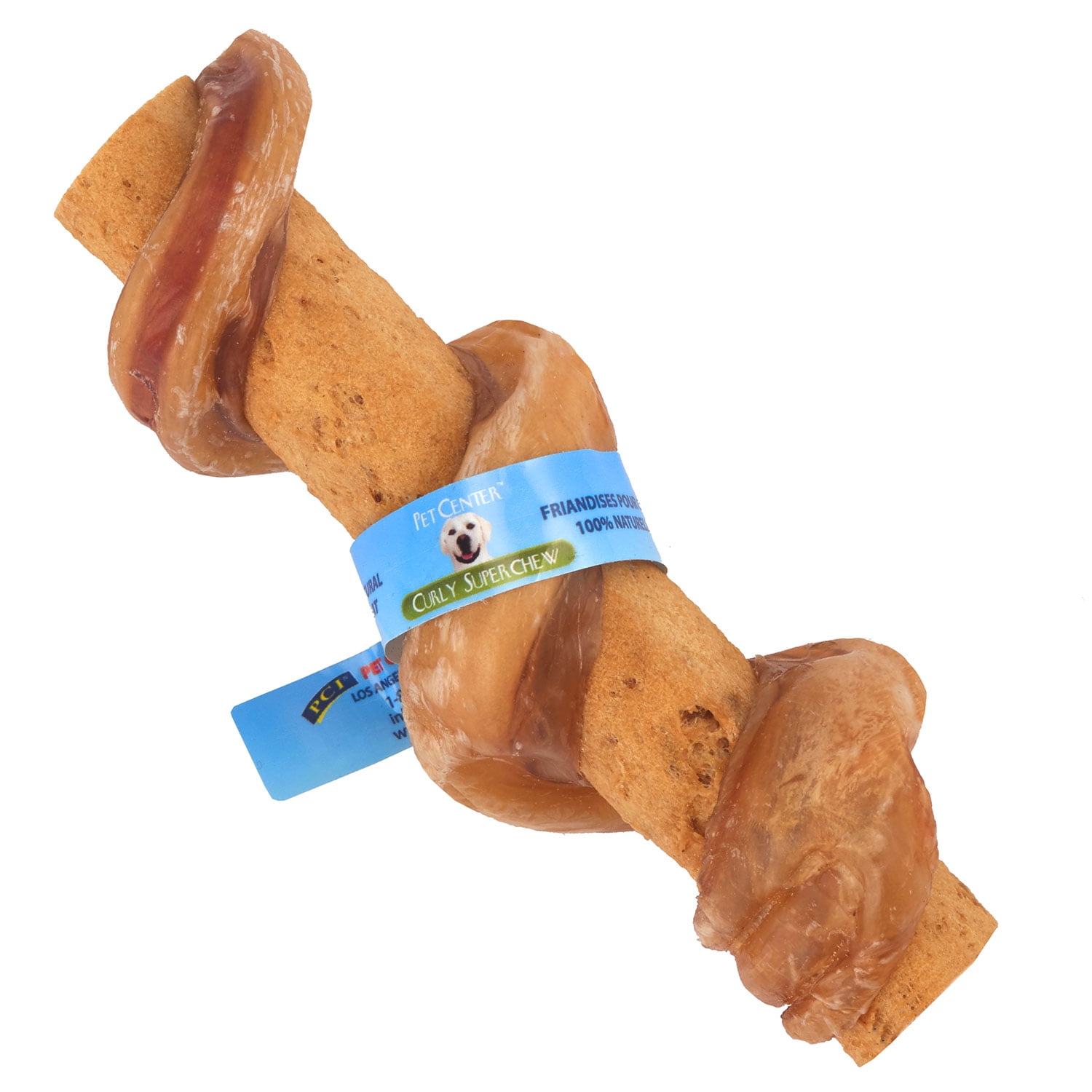 5" Curly Superchews – Beef Ligament & Bully Stick Wrap – Long-Lasting ...