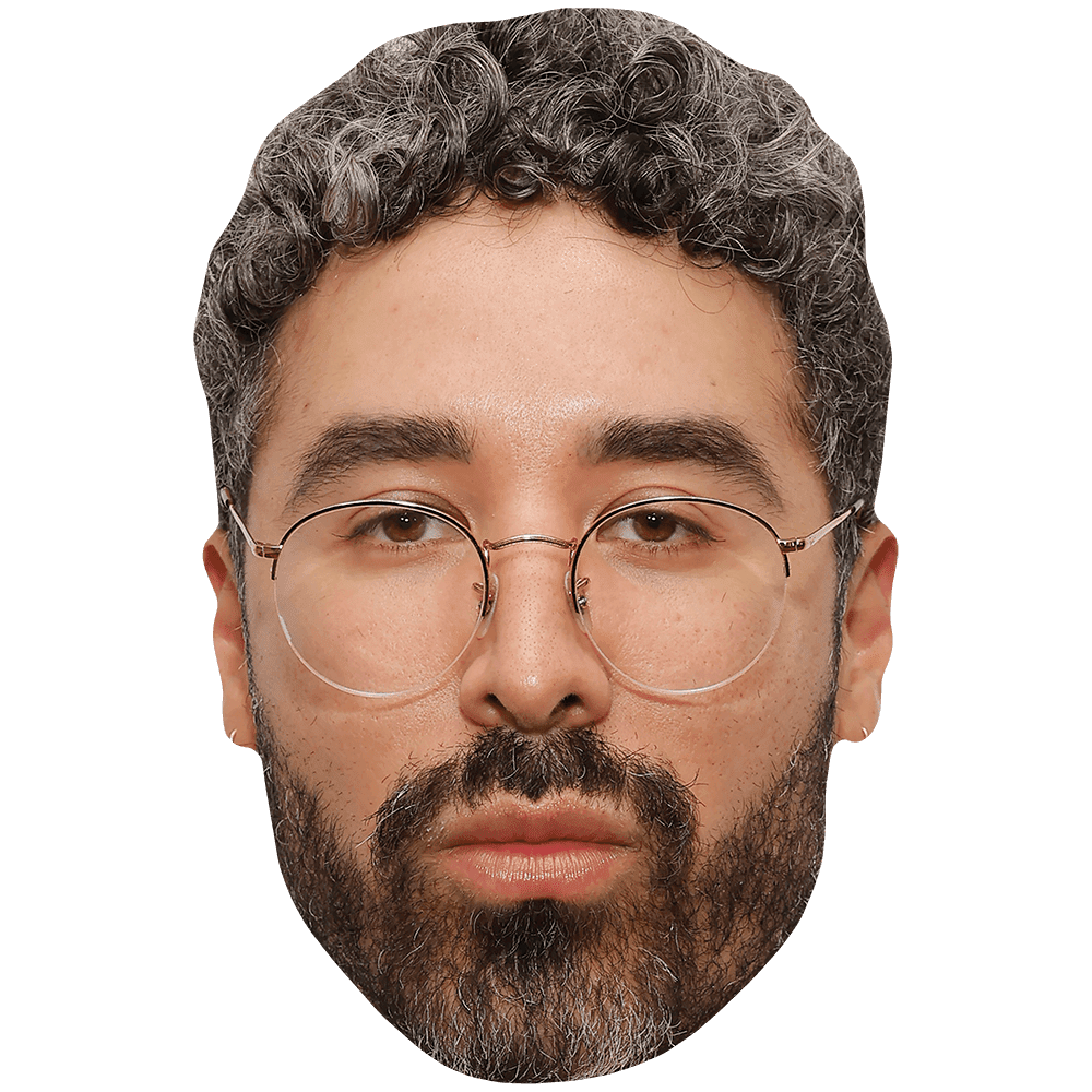 Curly Velasquez (Beard) Big Head. Larger than life mask. - Walmart.com