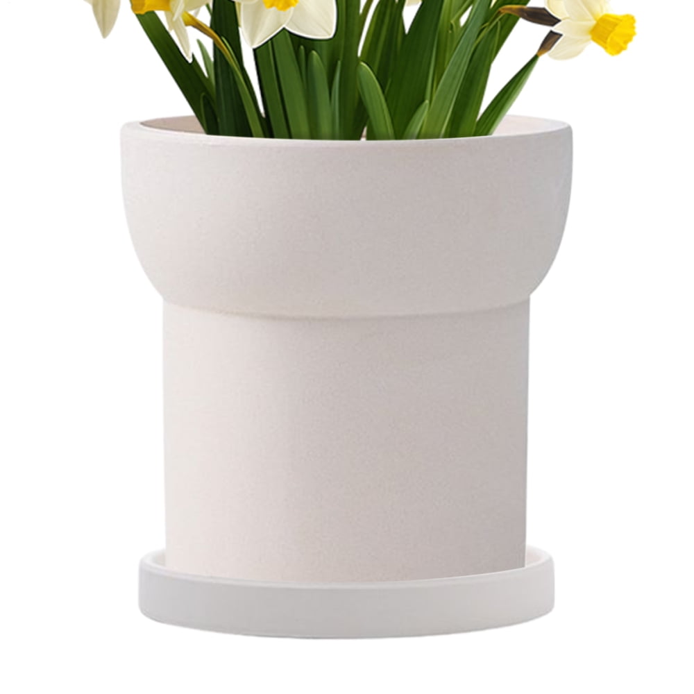 Curpgiee Ceramic Pots for Flowers Indoor Ceramic Flower Pot with ...